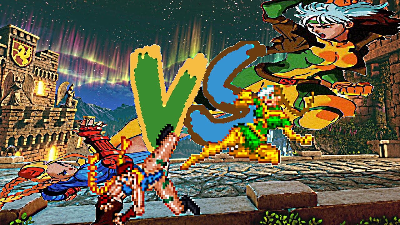 Cammy VS. Rogue (X-Men vs Street Fighter) - Mugen - YouTube