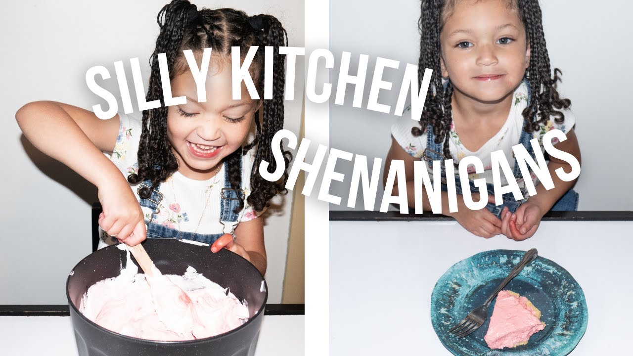 Silly Kitchen Shenanigans | Kid Chef Makes A No Bake Kool-Aid Pie - YouTube