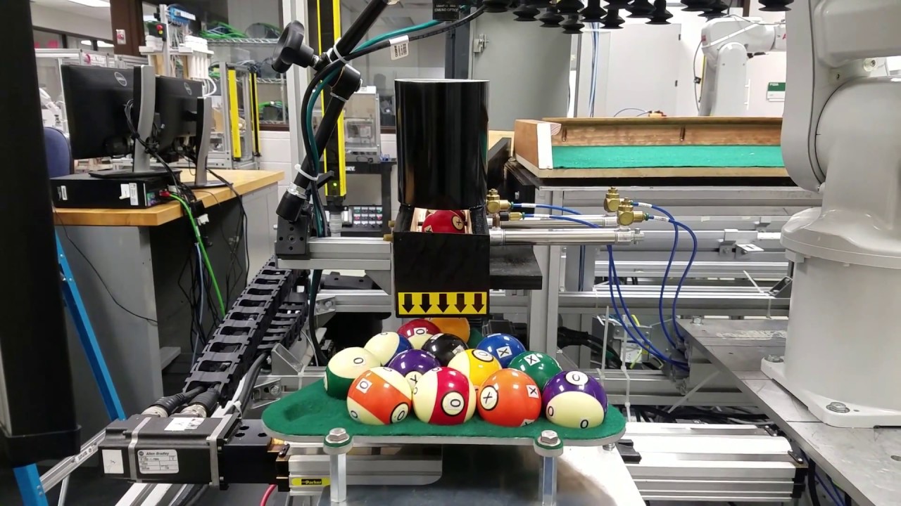 Automated Pool Ball Racking Machine: FVTC Automated Manufacturing ...