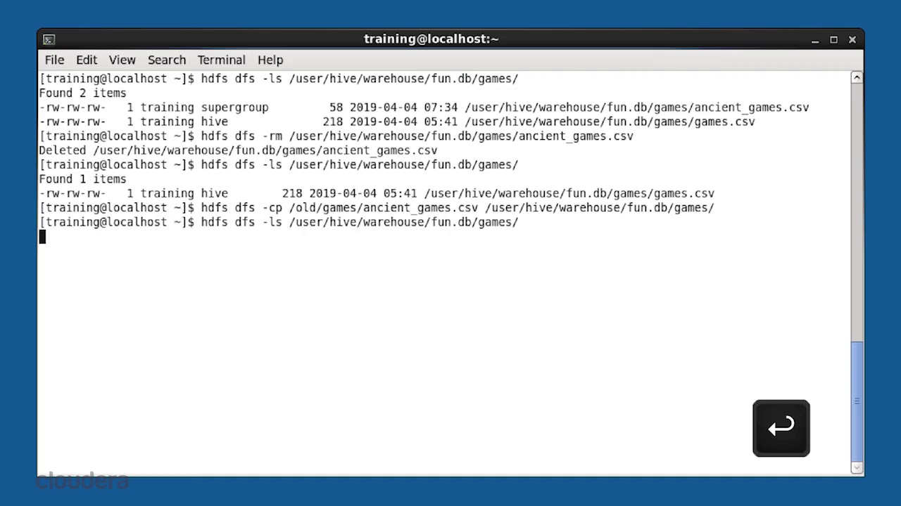 Loading Files into HDFS from the Command Line - Managing Big Data in ...