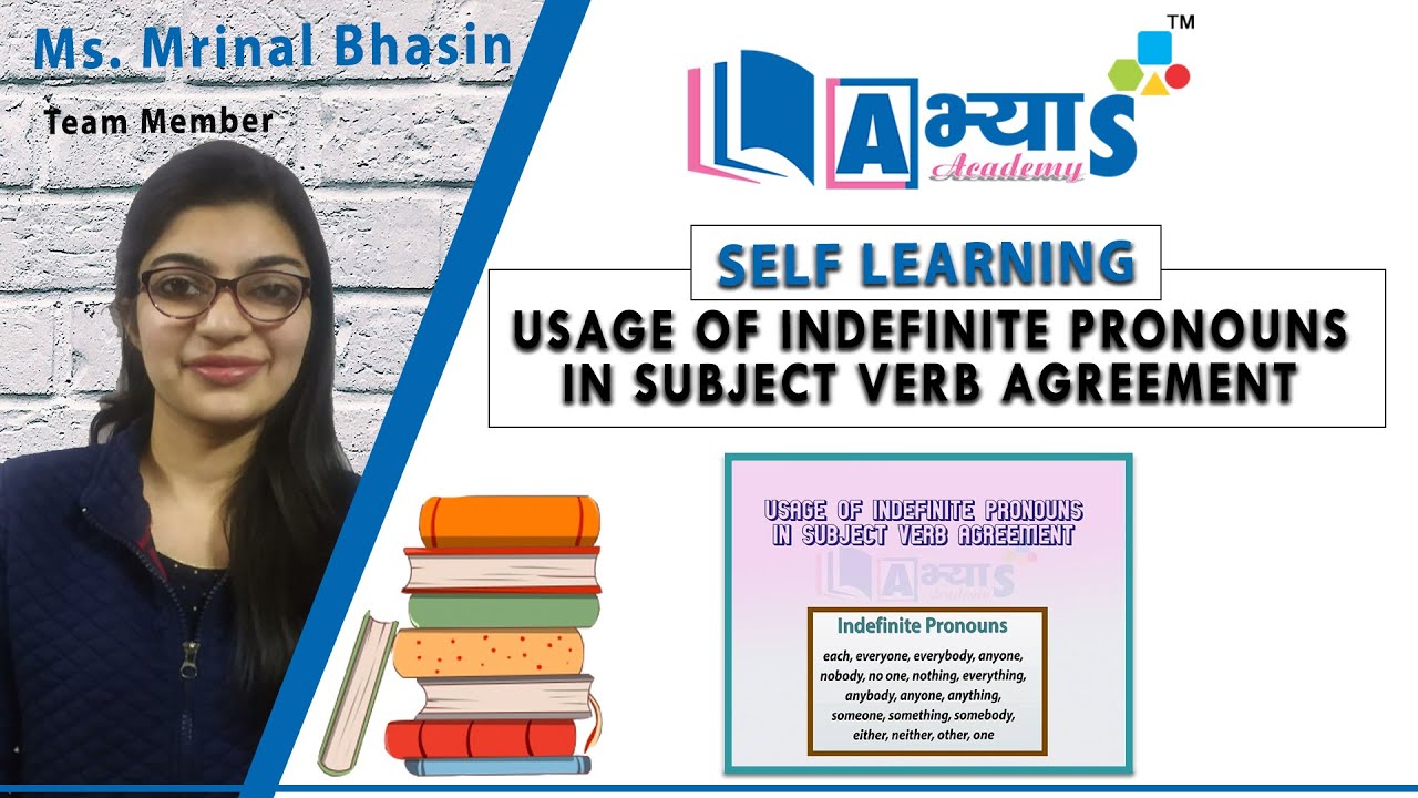 Usage of Indefinite Pronouns in Subject Verb Agreement | English ...