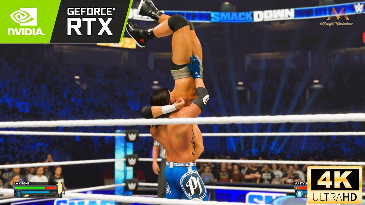 WWE Smackdown 2K24 PC Gameplay - Full Match Highlights LA Knights Vs AJ ...