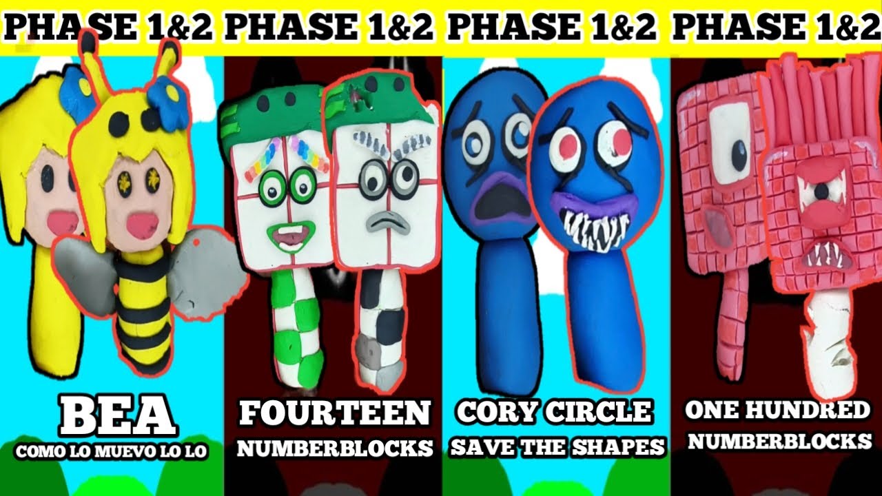 Making Sprunki OC Bea, Fourteen, Cory Circle, One Hundred Phase 1&2 # ...