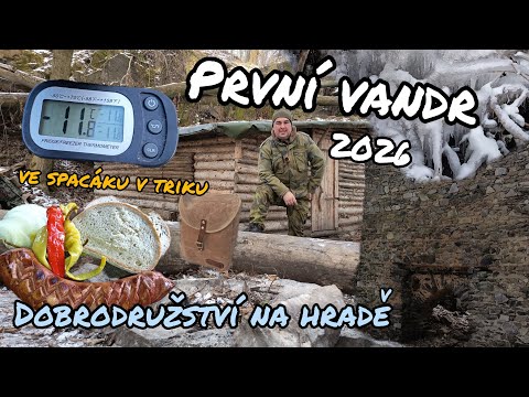 První vandr 2026 - Sázava | mrazivá noc pod hradem 