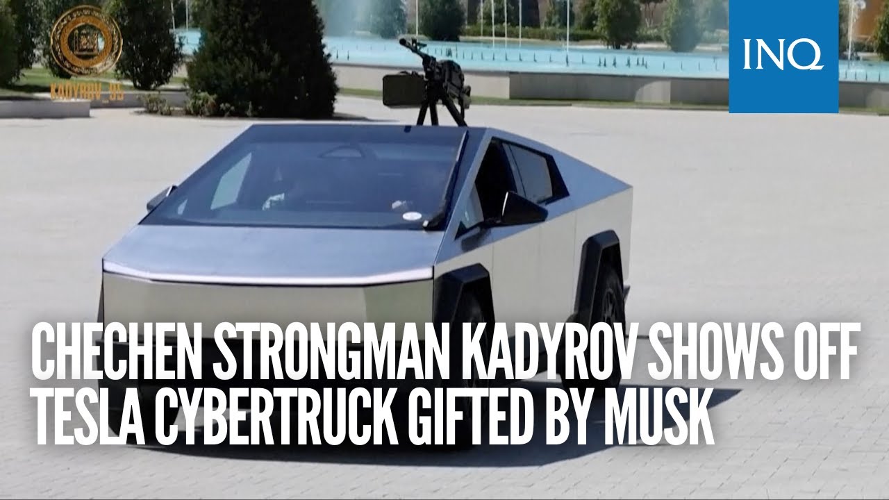 Chechen strongman Kadyrov shows off Tesla Cybertruck gifted by Musk ...