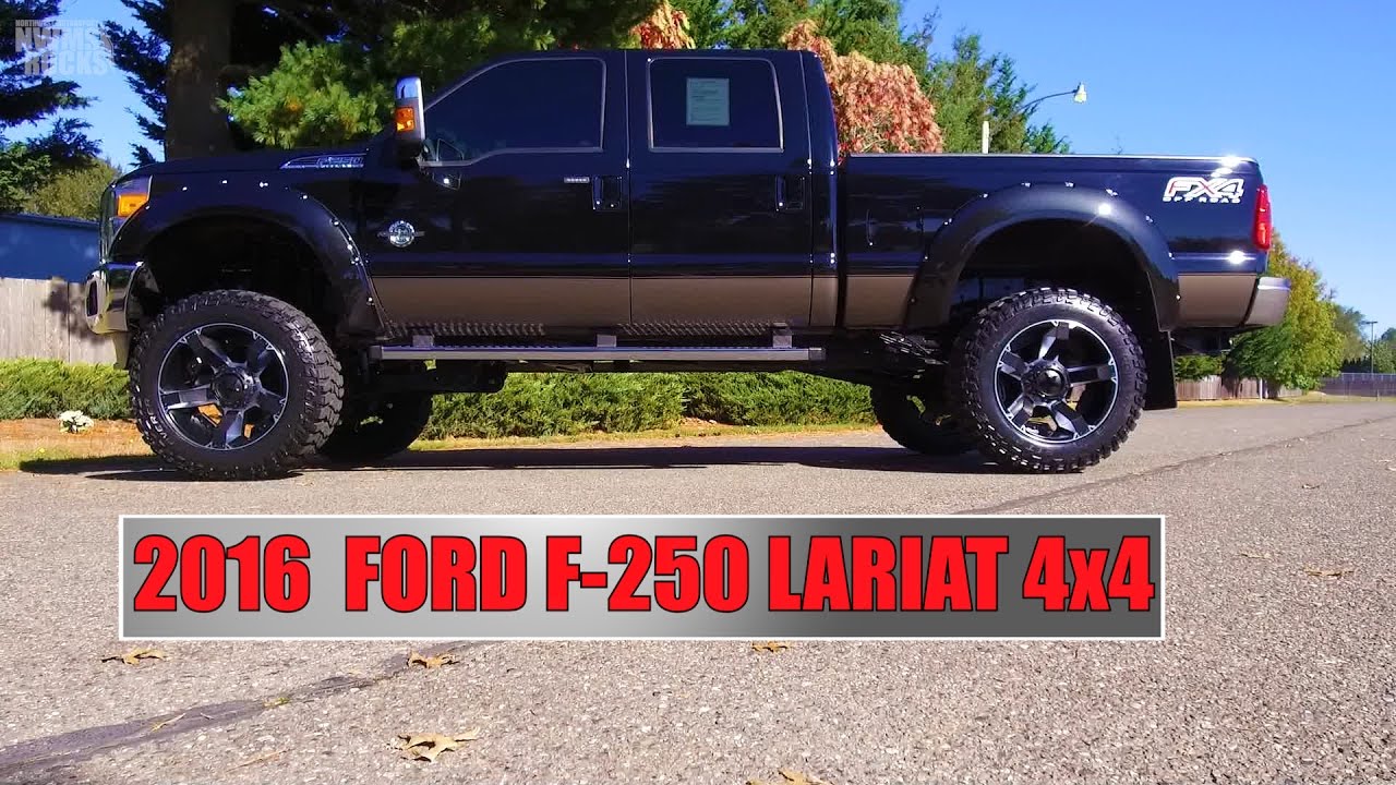 Lifted 2016 Ford F-250 Lariat 4x4 - YouTube