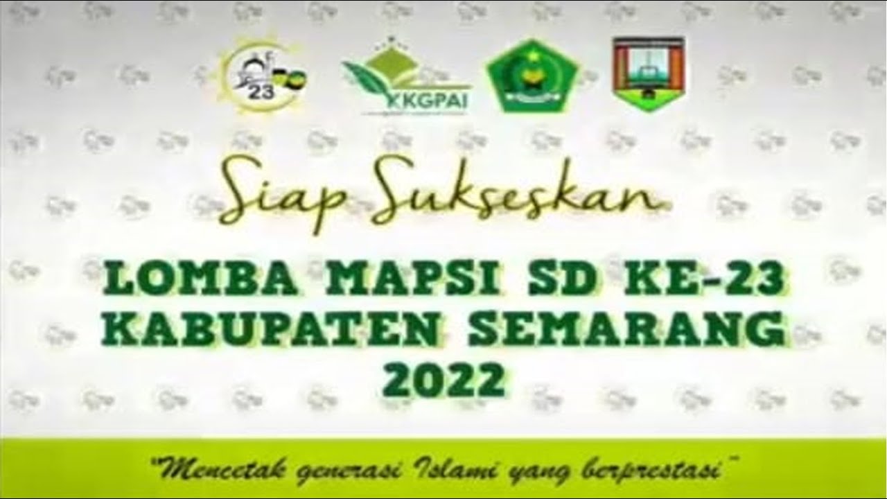 MAPSI SD KE 23 Kab Semarang - YouTube