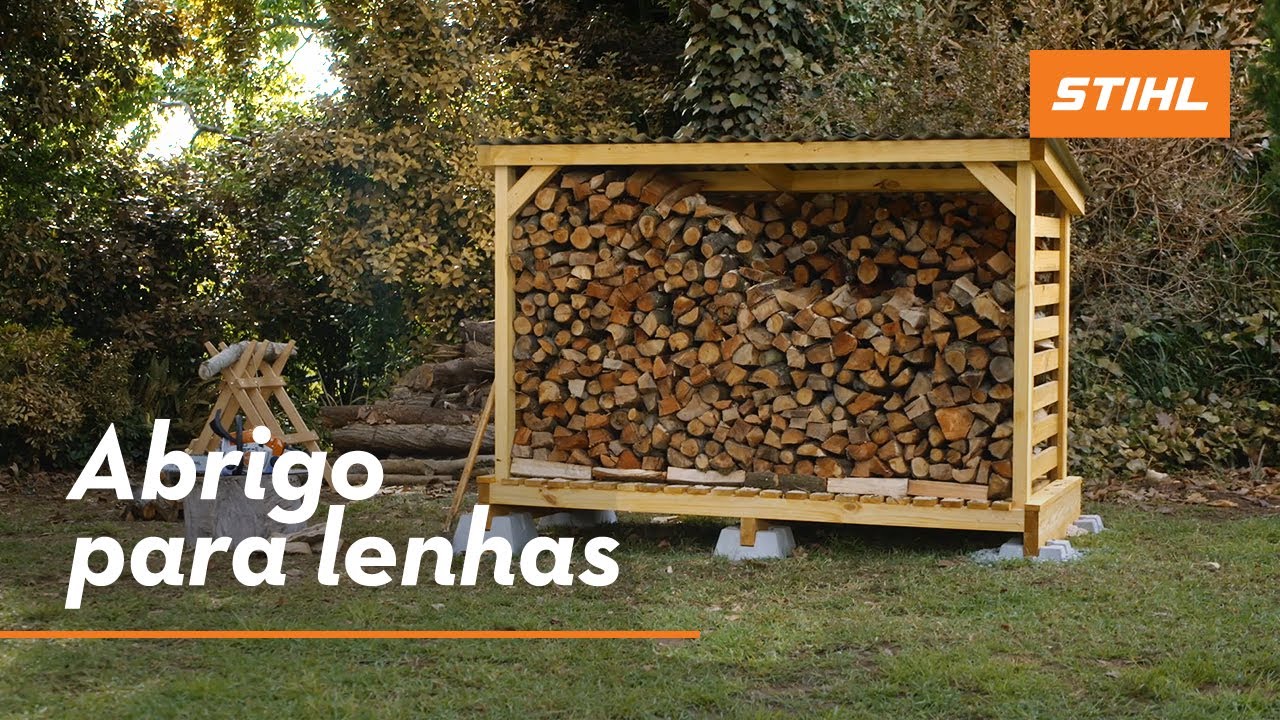 Como construir um abrigo para lenhas - YouTube