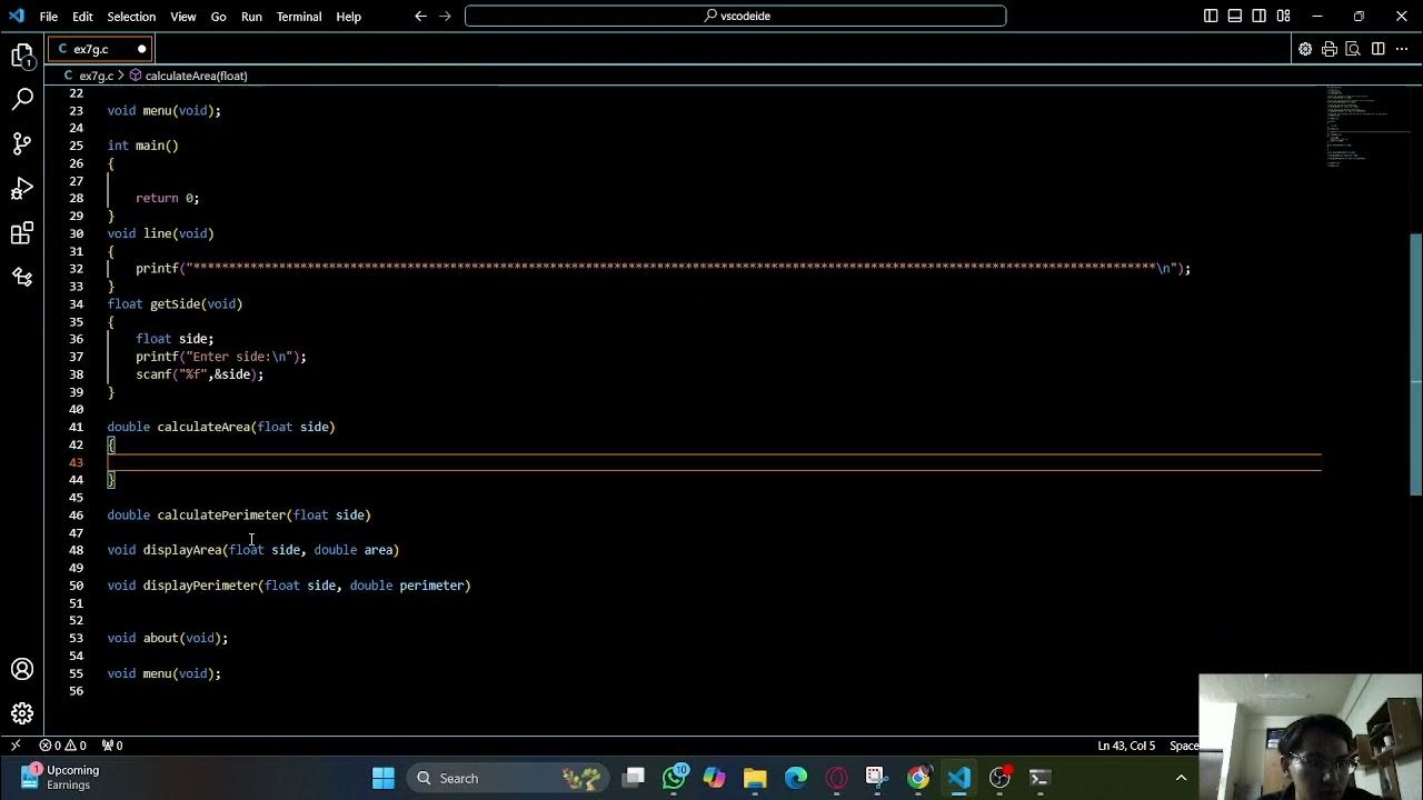 Question 7 Function(c programming) - YouTube