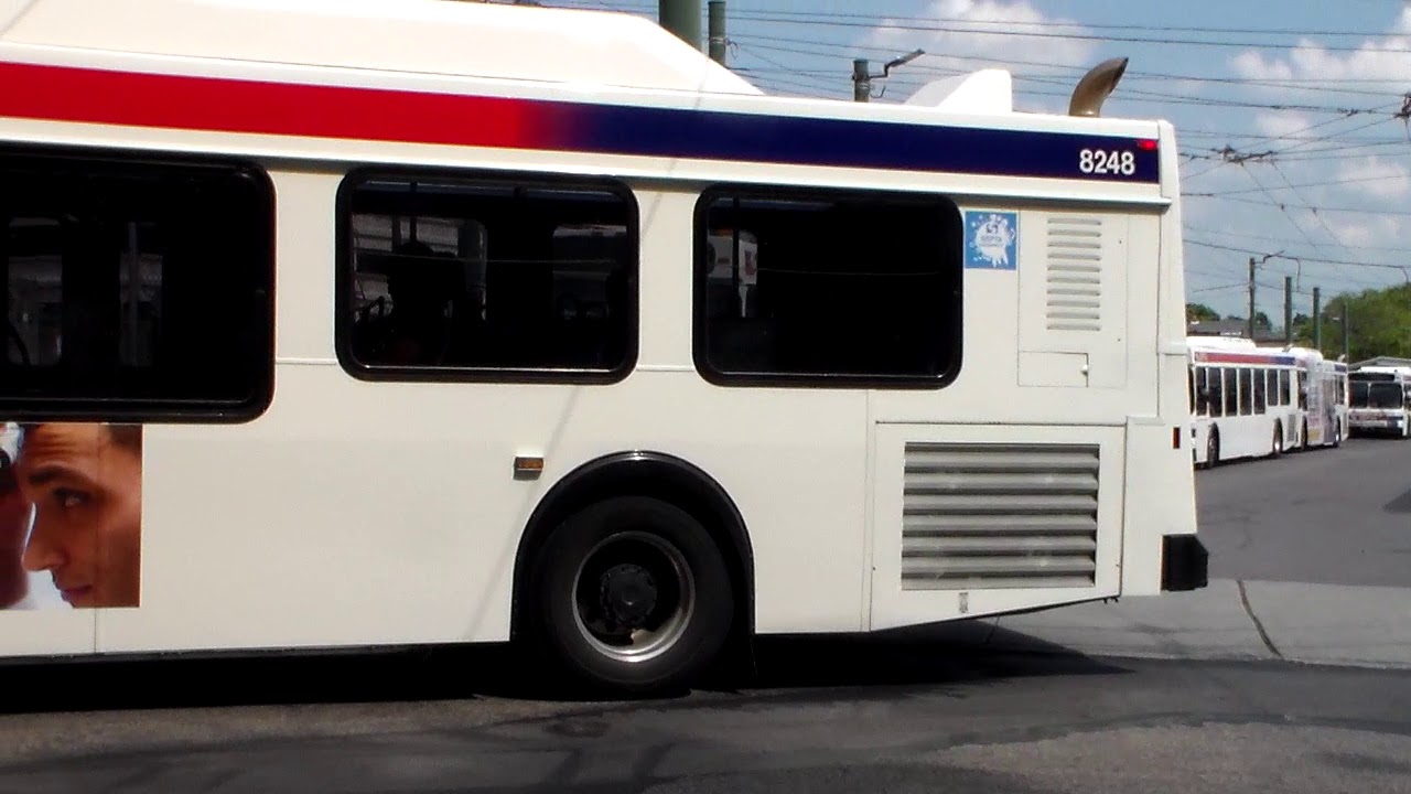 SEPTA BUS: HYBRID NEW FLYER DE41LF 8248 ON ROUTE: 26 - YouTube