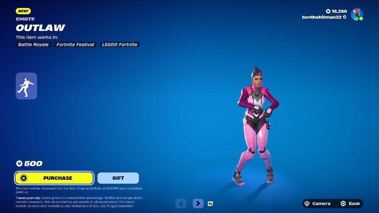 Fortnite Outlaw Emote - YouTube