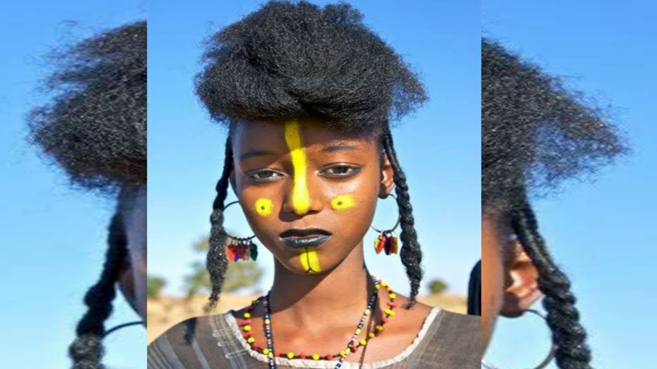 AFRICAN HAIR CARE SECRET: Wodaabe Women Hair Care Secret - YouTube
