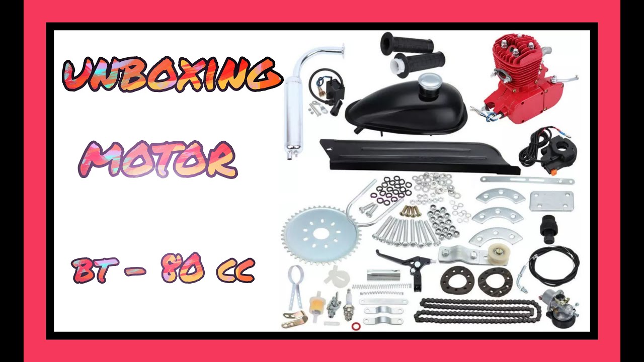 Motor BT 80 cc para bicimoto / ciclomotor l medicenjhos - YouTube