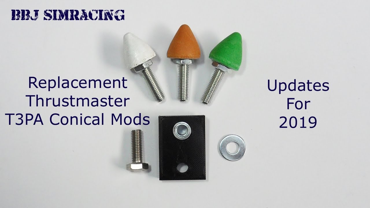 BBJ SimRacing Conical Mods for Thrustmaster T3PA Standard Pedals 2019 ...