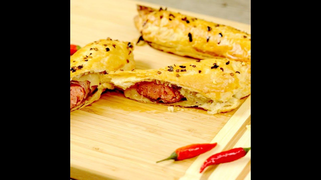 Puff Pastry Chili Sausages - YouTube