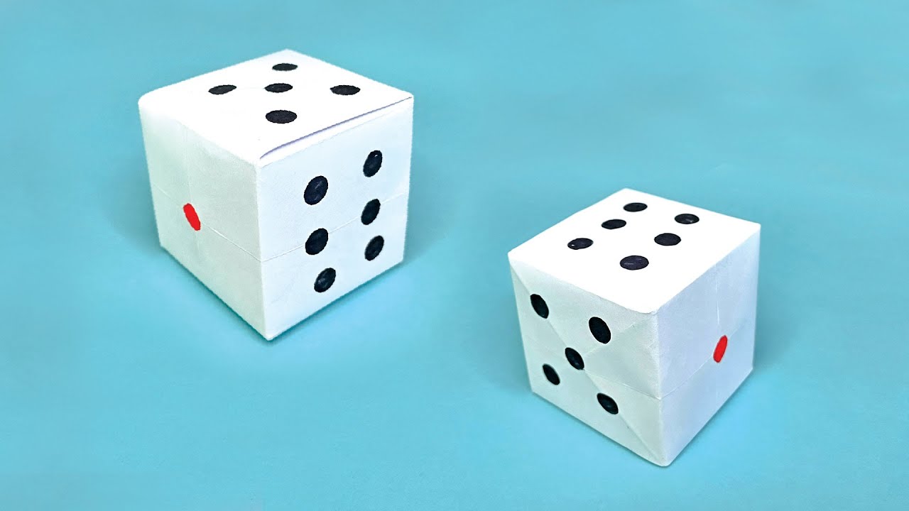 🎲Paper dice DIY project | Origami dice step by step | Craftifly - YouTube