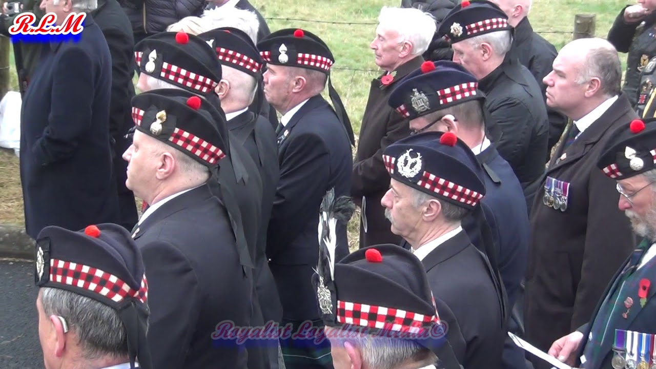 Three Scottish Soldiers Memorial 2018 - YouTube