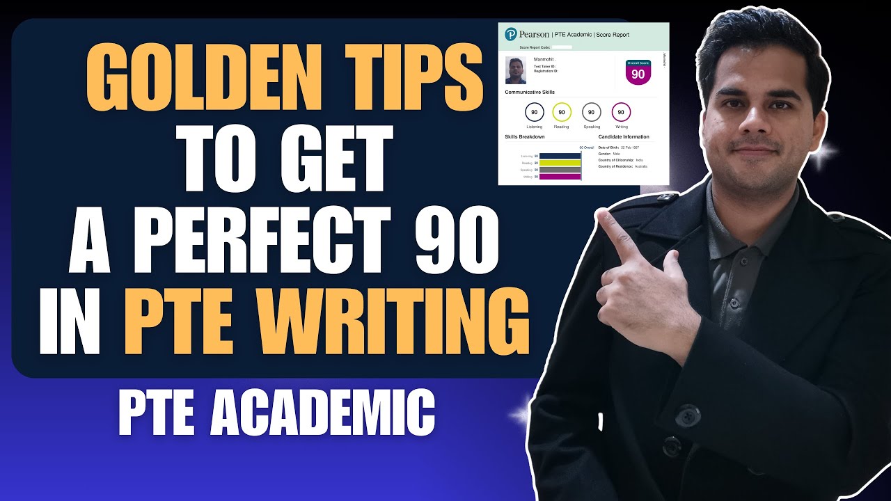 PTE Writing Golden Tips To Score a Perfect 90 in PTE Academic | M and ...