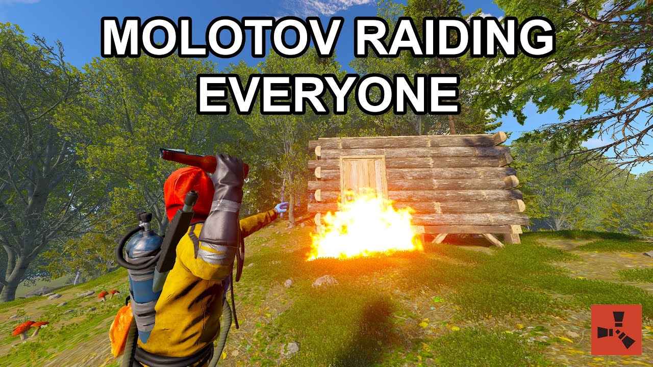 Rust - I WENT ON A MOLOTOV RAIDING SPREE (Solo Survival) (2 of 3) - YouTube