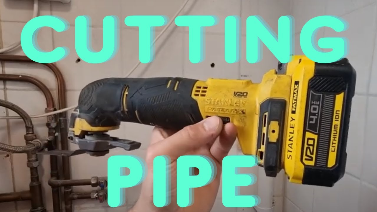 How to Cut Plastic Pipe (In a tight corner) - YouTube