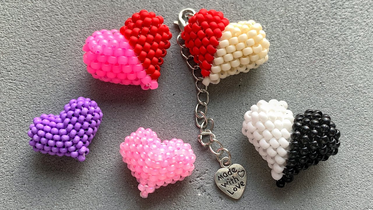 Learn How To Make This BEAUTIFUL 3D Beaded Heart Of Two Colors YouTube learn-how-to-make-this-beautiful-3d-beaded-heart-of-two-colors-youtube