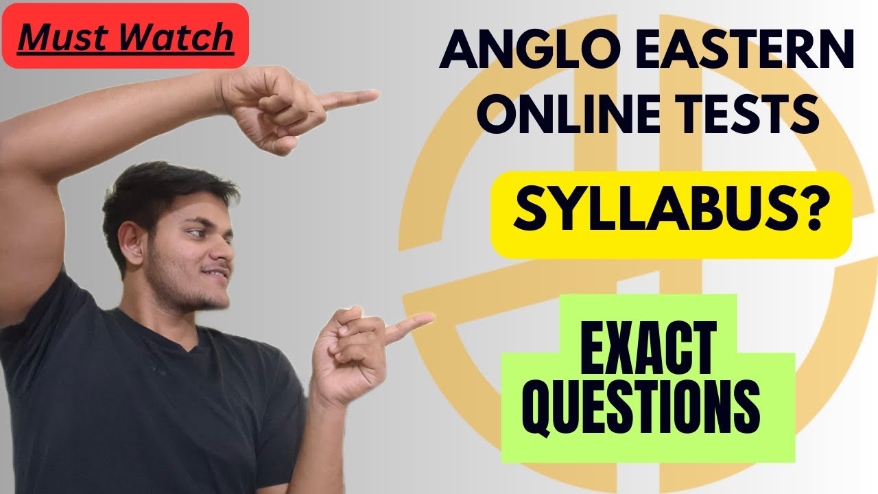 Anglo Eastern Online Test Complete Information | Syllabus | Complete ...