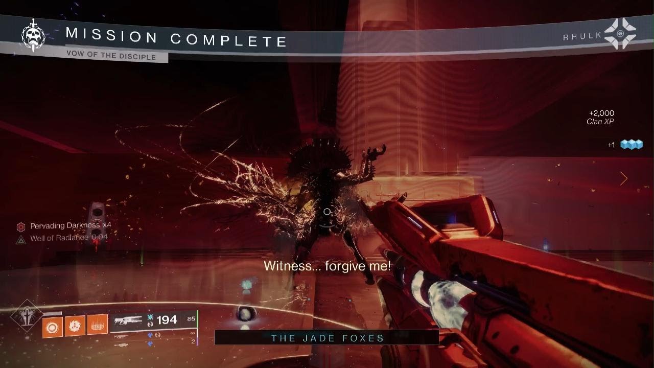 Destiny 2 - Vow of the Disciple - Collective Obligation Drop - YouTube