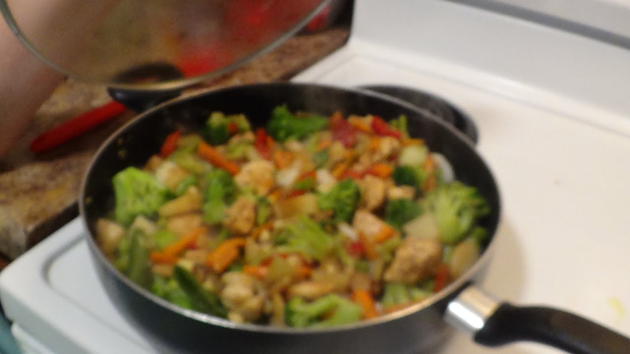 Lower Sodium Chicken Stir Fry - YouTube