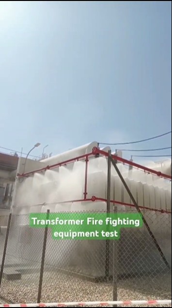 Transformer Fire fighting equipment test for health check during ...