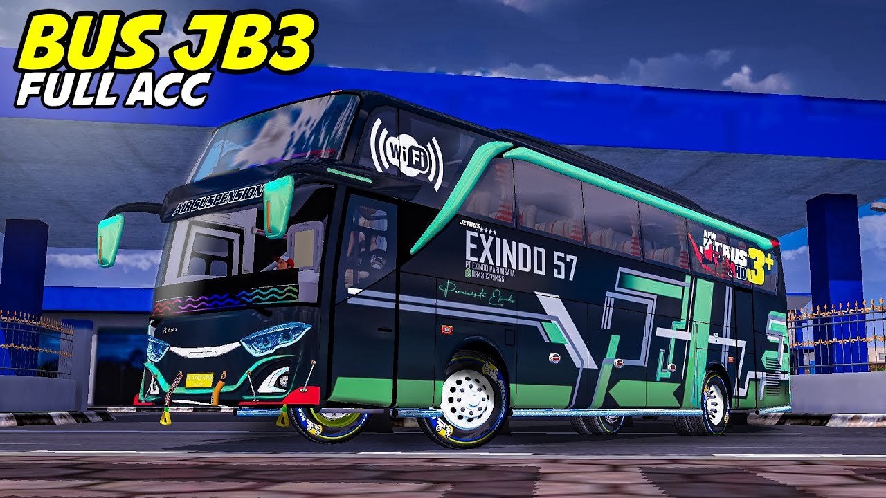 Mod Bussid Bus Jb3 Full Acc || Bus Simulator Indonesia Mod - YouTube