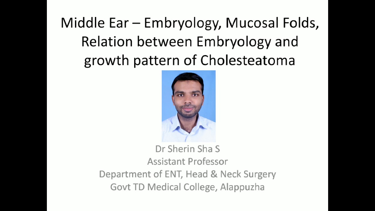 Middle Ear Embryology, Mucosal folds, growth pattern of cholesteatoma ...