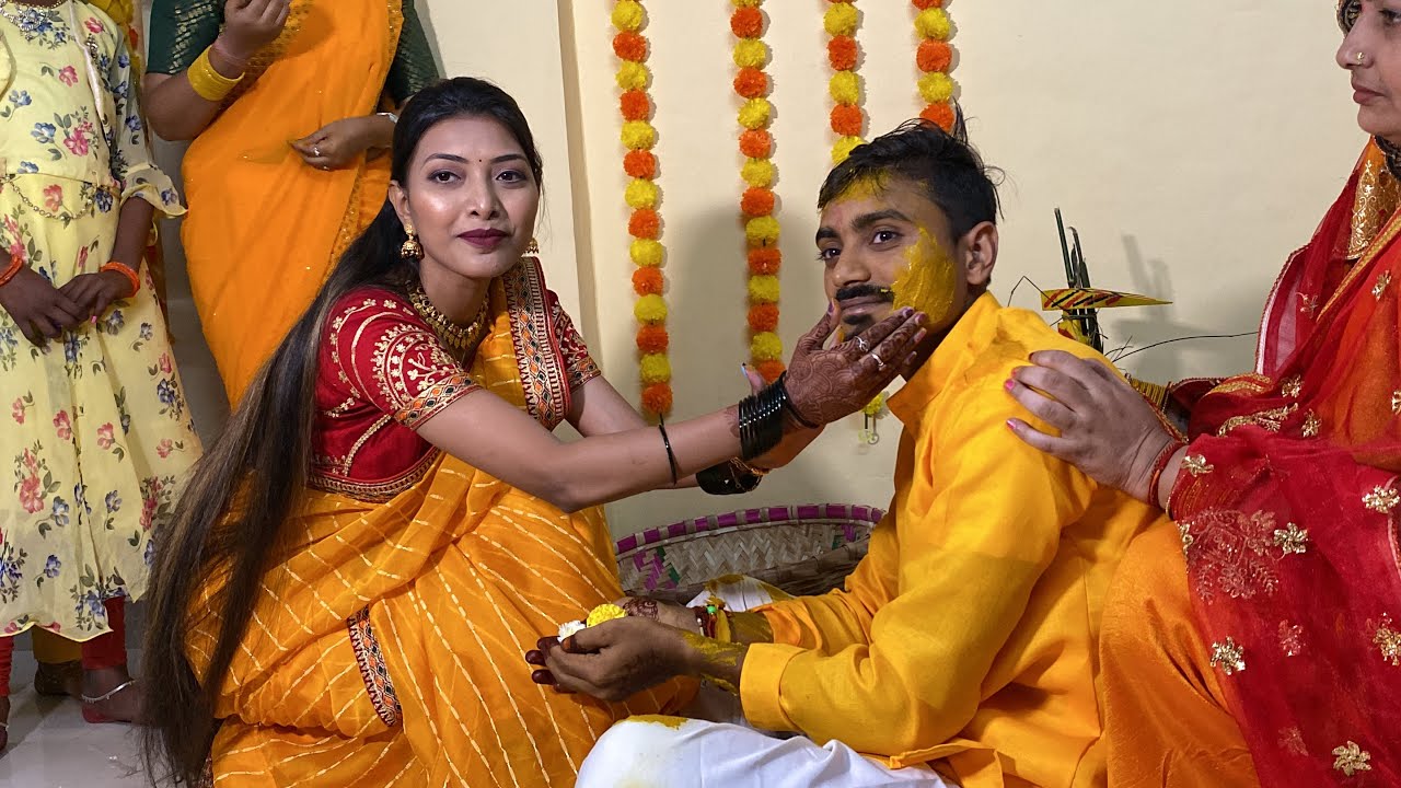 Haldi ceremony 😍 || up function || Shadi series || vlog - YouTube