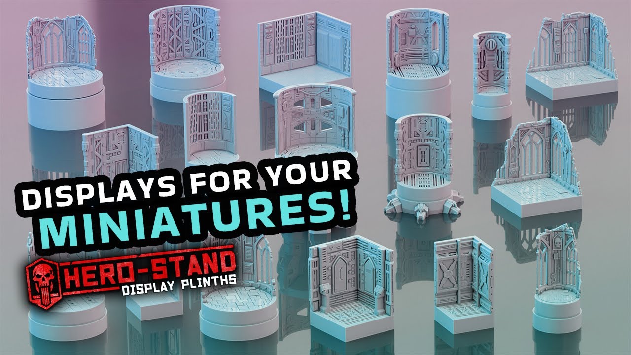 Display your Miniatures with Hero-Stand Display Plinths! - YouTube