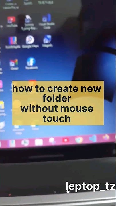 🤫how to create folder without mouse touch|| बिना माउस चुए फोल्डर बनाए🤫 #viral #pc #trending # ...