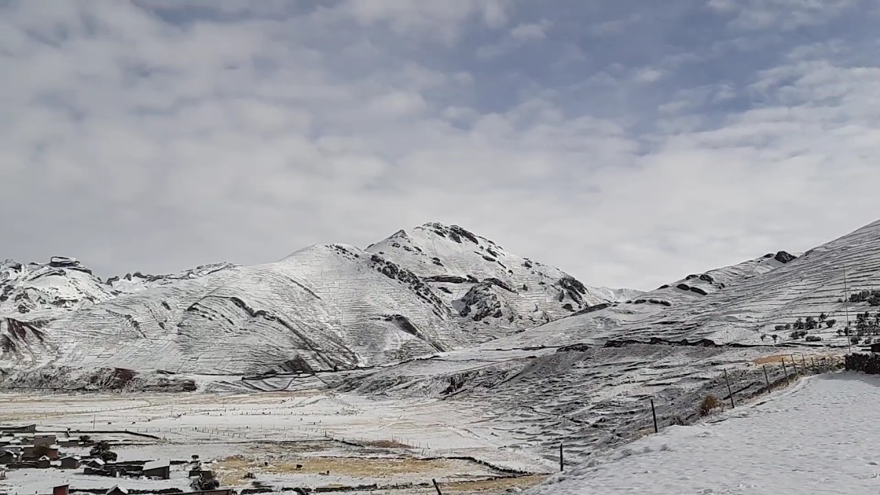 Helada en sur de Perú - YouTube
