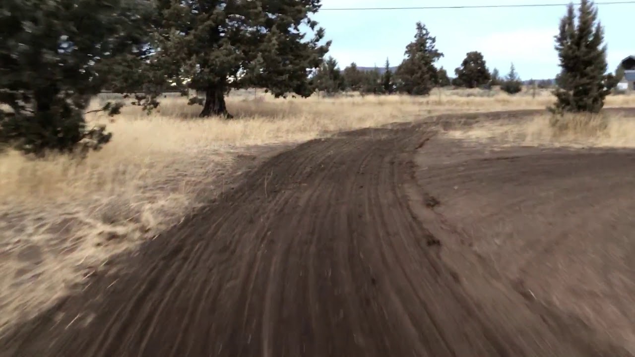 Pit bike track build part 5 - YouTube