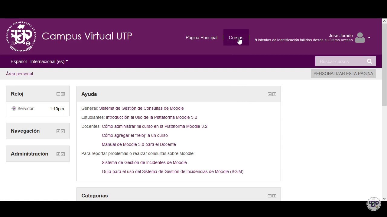 Educacion Virtual Plataforma Virtual Moodle