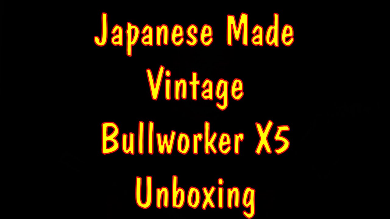 Vintage Japanese-Made Bullworker X5 Unboxing - YouTube