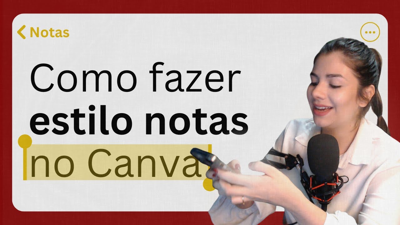 Como Fazer Estilo Notas do iPhone no Canva - YouTube