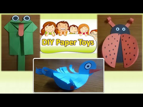 3 Simple DIY Paper Toys - YouTube