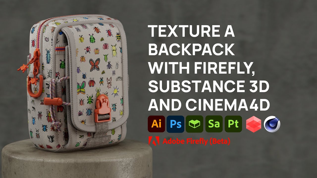 Texture a backpack using Adobe Firefly, Substance 3D and Cinema 4D ...