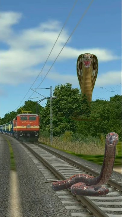 train vs snake funny video#train#snake#funny - YouTube