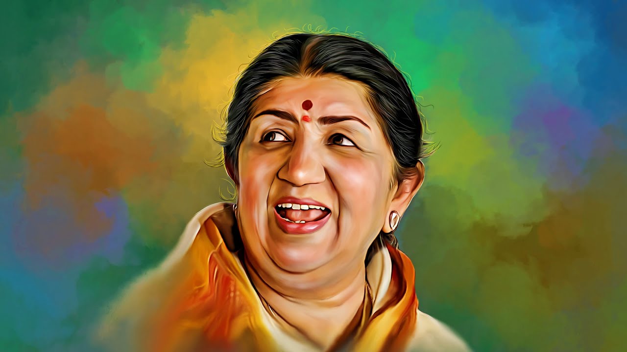 Digital Art Lata Mangeshkar - (FREE TUTORIAL!) - YouTube
