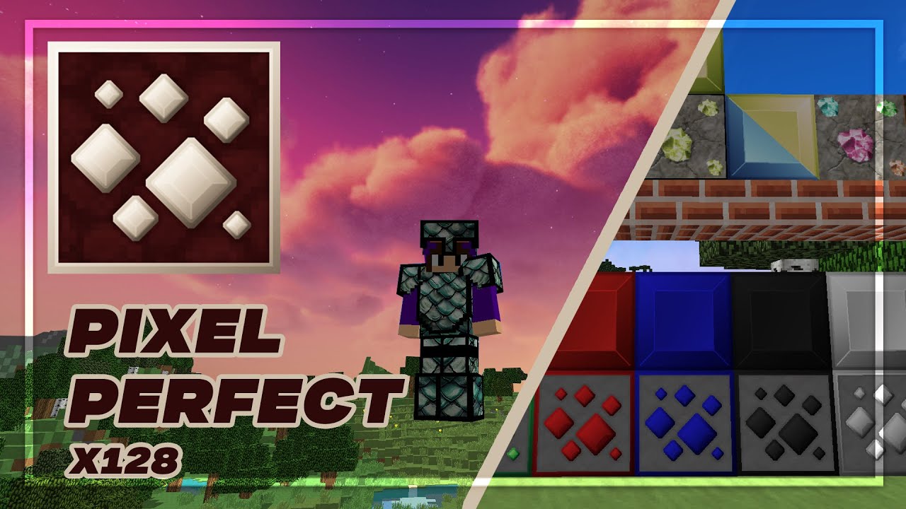 [MENORIA] Pixel Perfect - Pack [x128] | JAVA PVP PACK 1.7-1.8.9 - YouTube