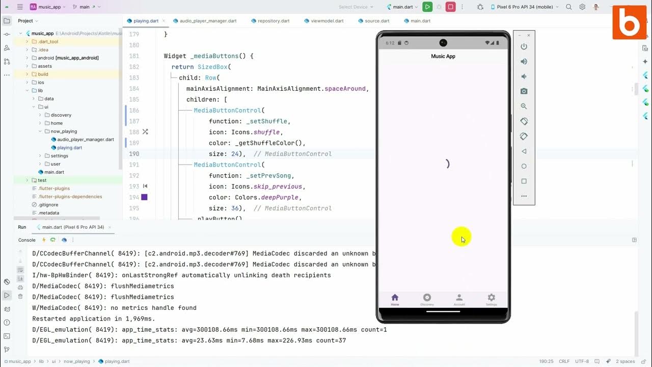Flutter 23: Triển khai chức năng trộn bài hát - YouTube