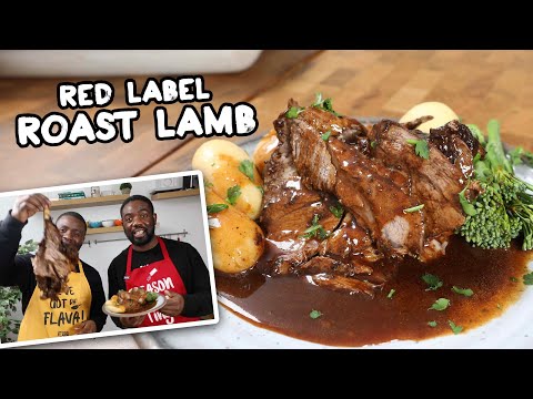 The BEST ROASTED LAMB recipe you'll eat! | Jamaican Red Label Lamb