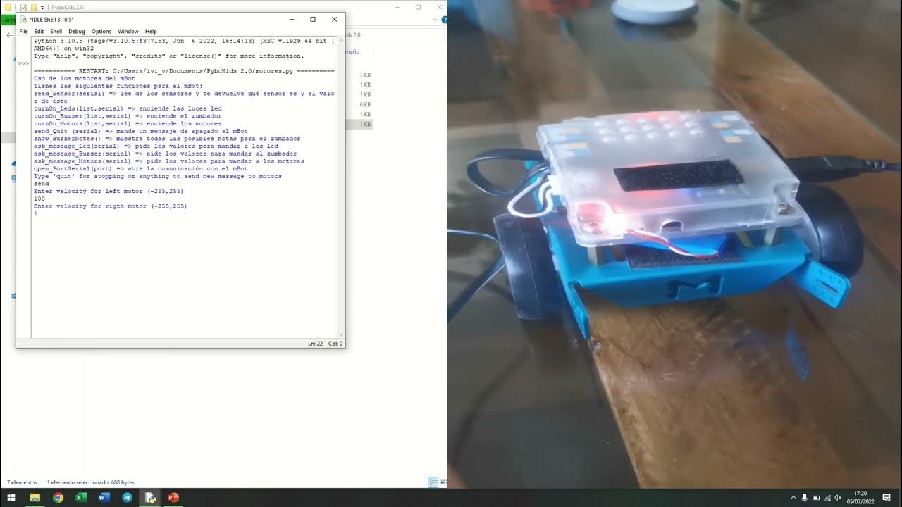 PyBoKids 2.0: a library to program in Python the Arduino-based mBot educative robot - YouTube