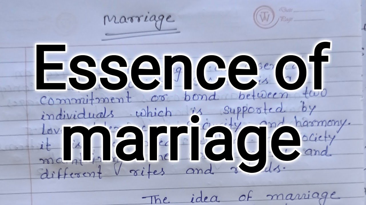 marriage ।। importance of marriage ।। essence of marriage in english ...