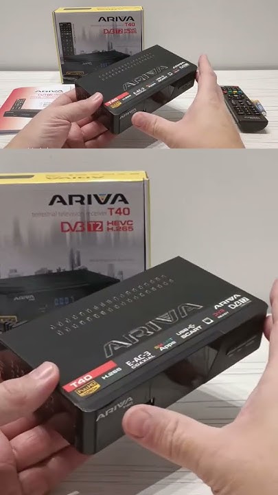 Tuner DVB-T2 Ariva T40 - YouTube