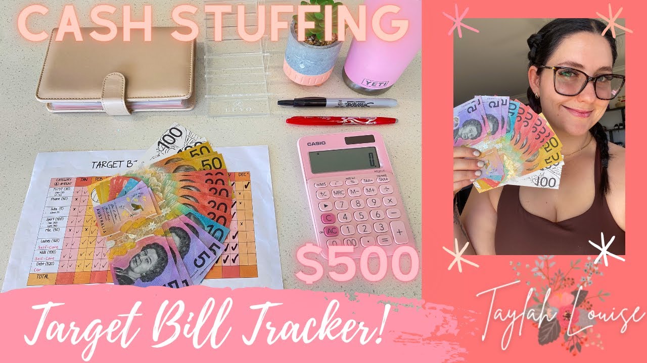 $500 CASH STUFFING & UNSTUFFING / Target Bills Tracker / Month Ahead ...